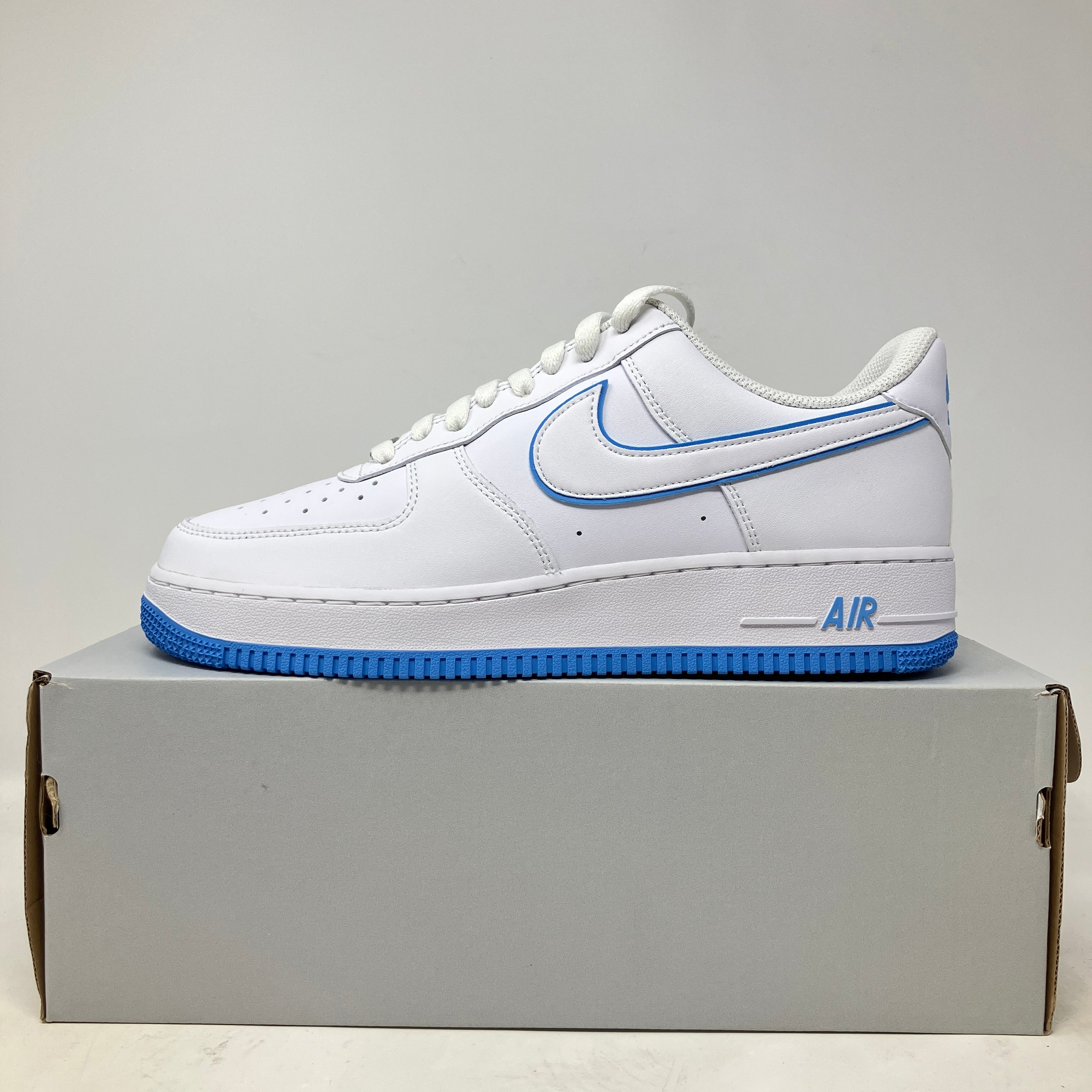 Nike Air Force 1 '07 Low White University Blue Sole – Hidden Realm