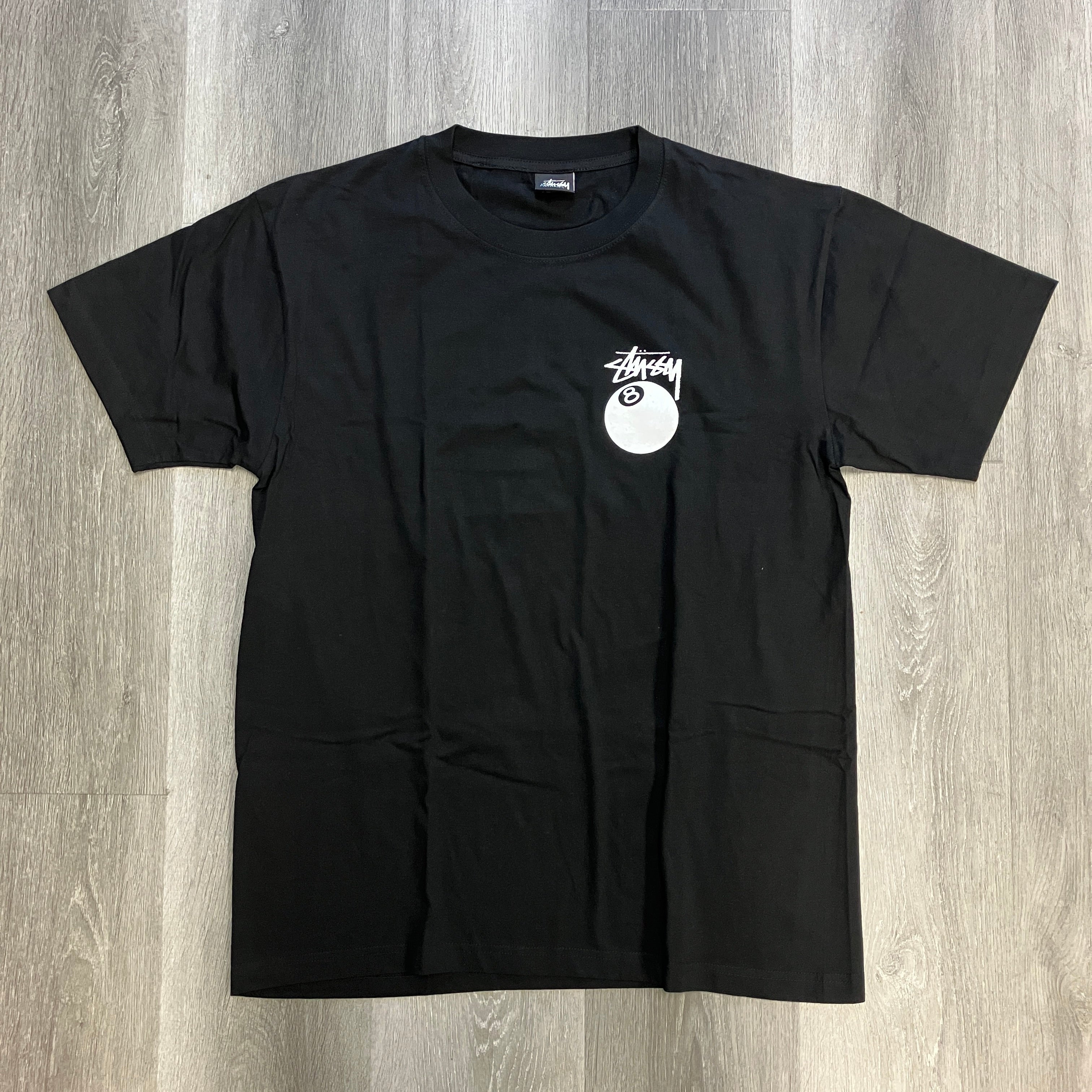 Stussy 8 Ball Pigment Dyed Tee Black - Stylish & New – Hidden Realm